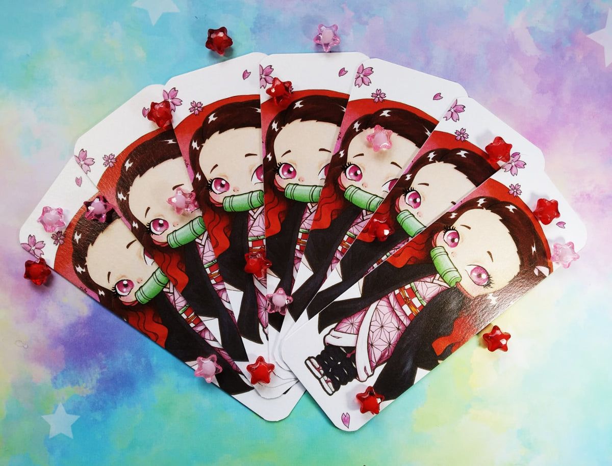 Cute Nezuko Bookmark Marcapáginas – elfain
