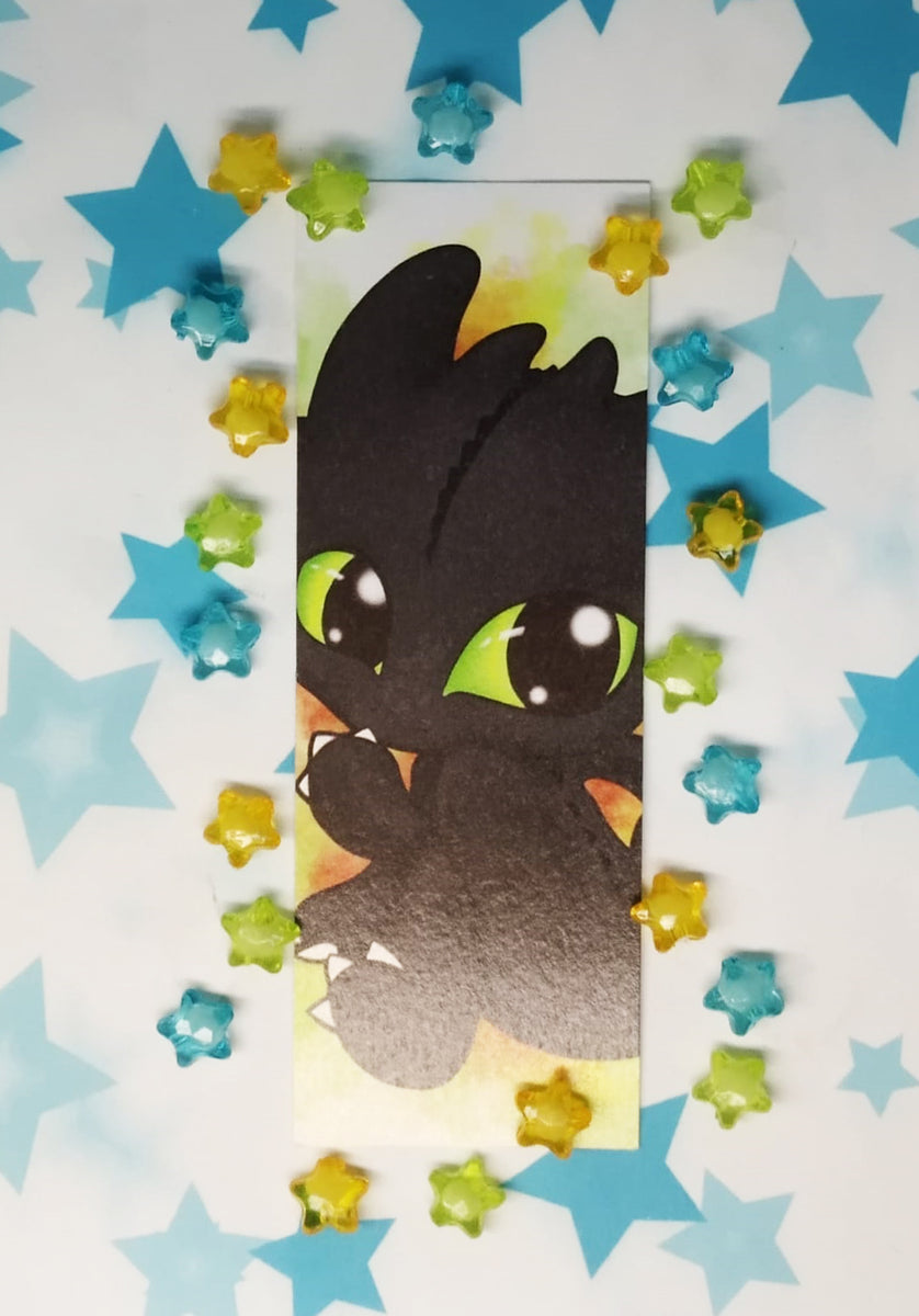 Toothless Bookmark Marcapáginas Desdentado – elfain
