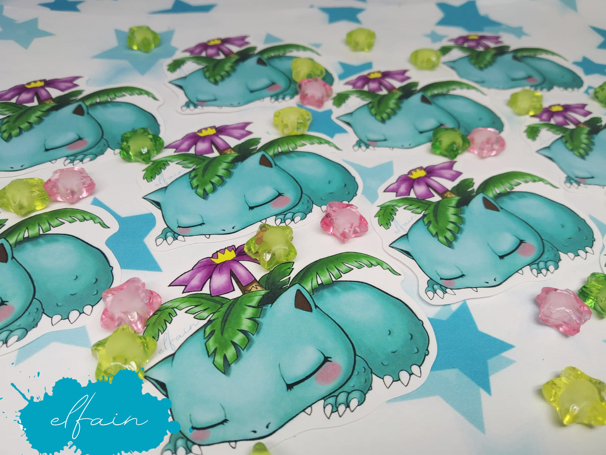 Sticker pegatina papel Venusaur – elfain